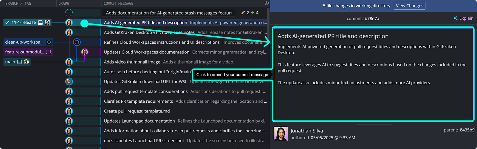 GitKraken AI Features Overview
