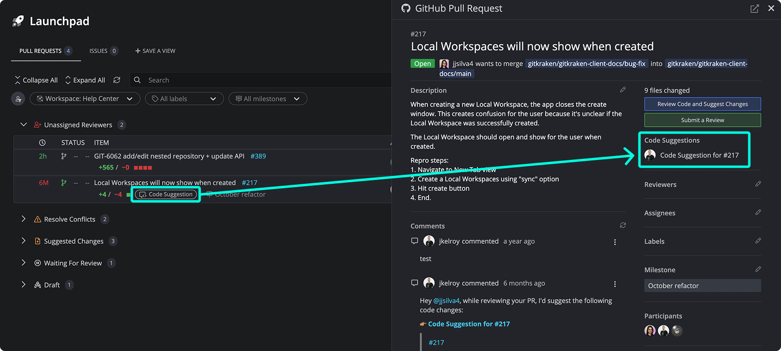 GitHub Integration with GitKraken Desktop