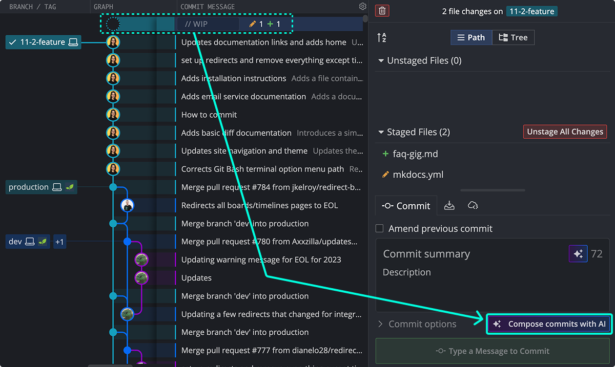 GitKraken AI Features Overview