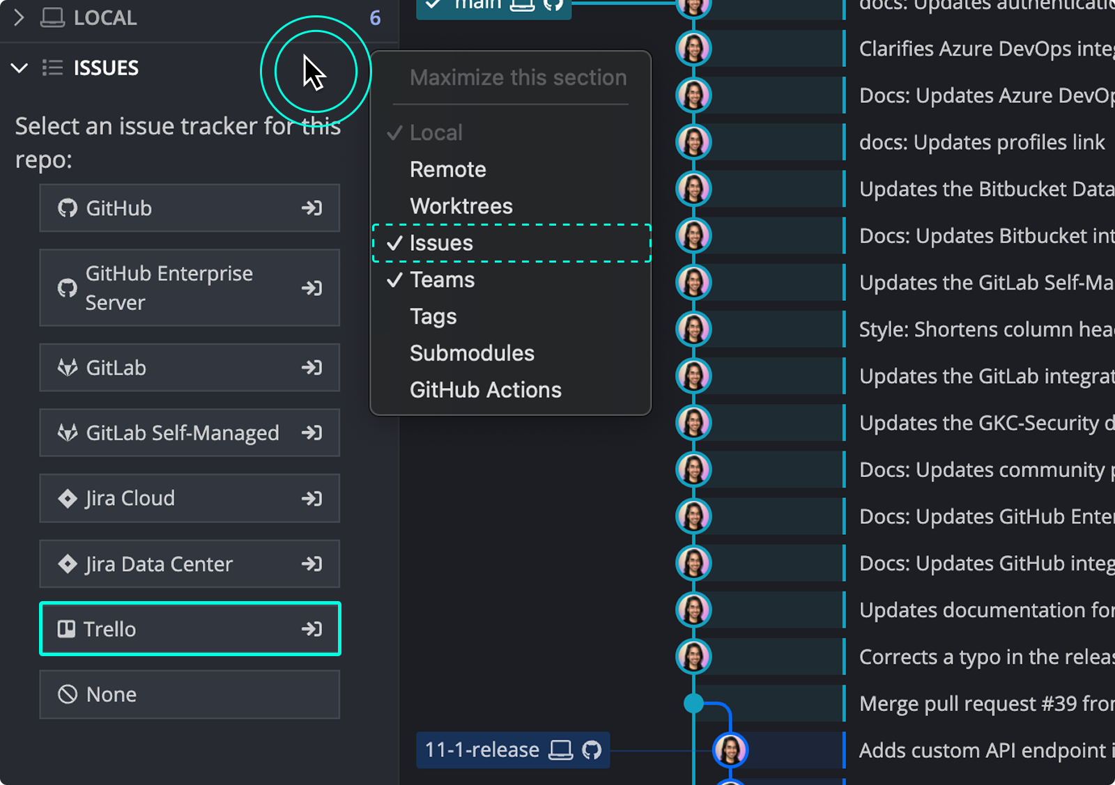 GitKraken Desktop Trello Integration | Connect Trello