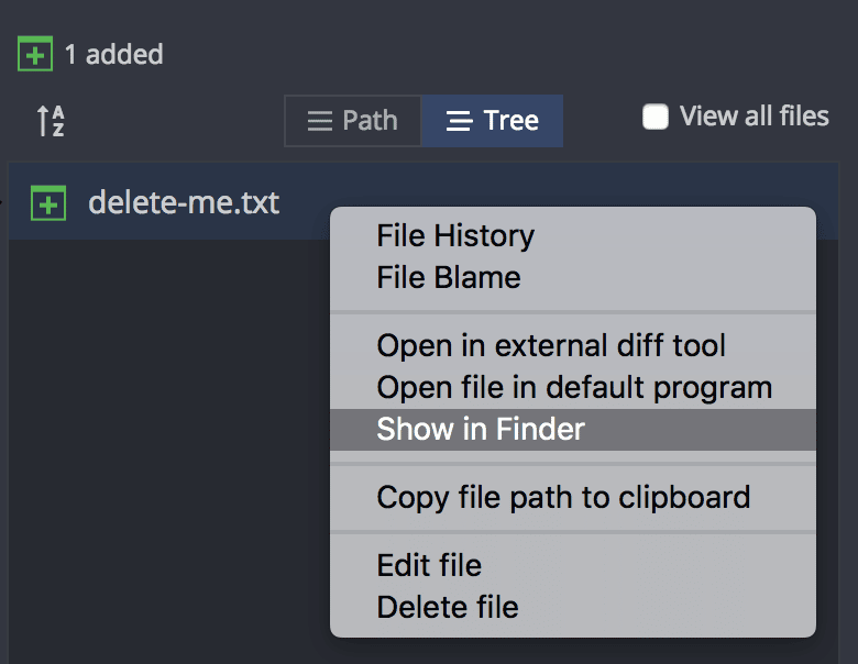 Adding and Removing Files in GitKraken Desktop