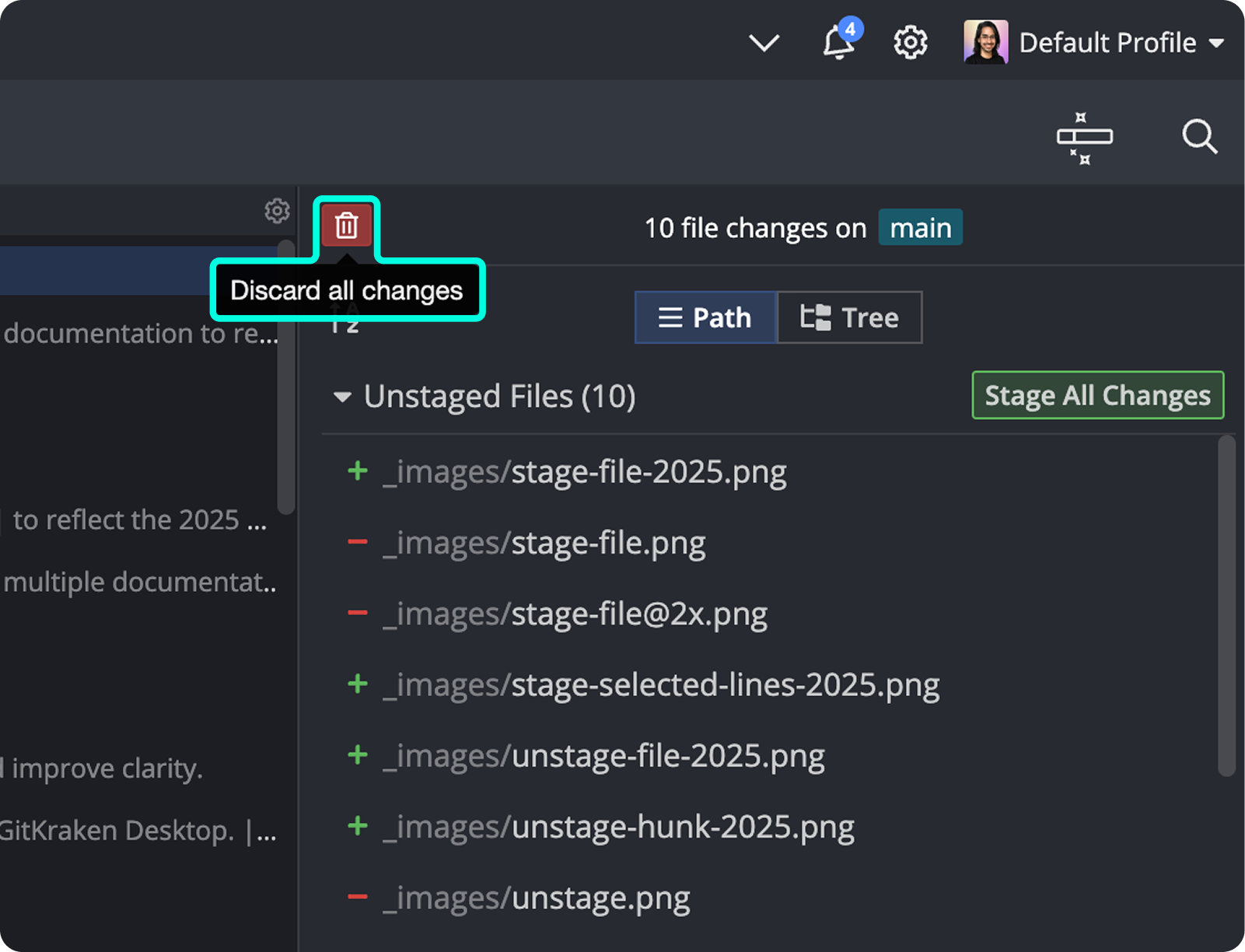 Learn How to Stage Changes in GitKraken Desktop | Git Stage