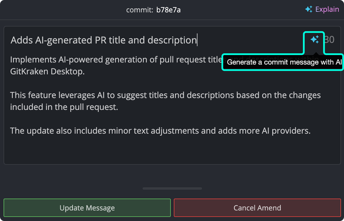 GitKraken AI Features Overview