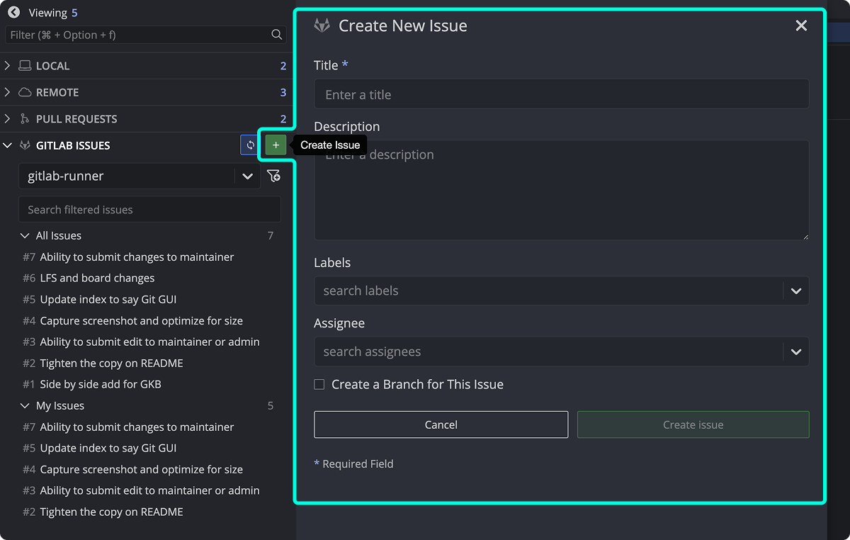 GitKraken Desktop GitLab Issues Integration | Connect GitLab Issues