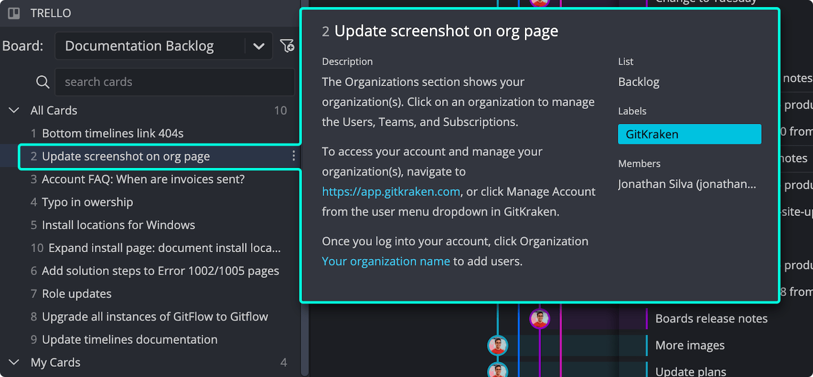 GitKraken Desktop Trello Integration | Connect Trello